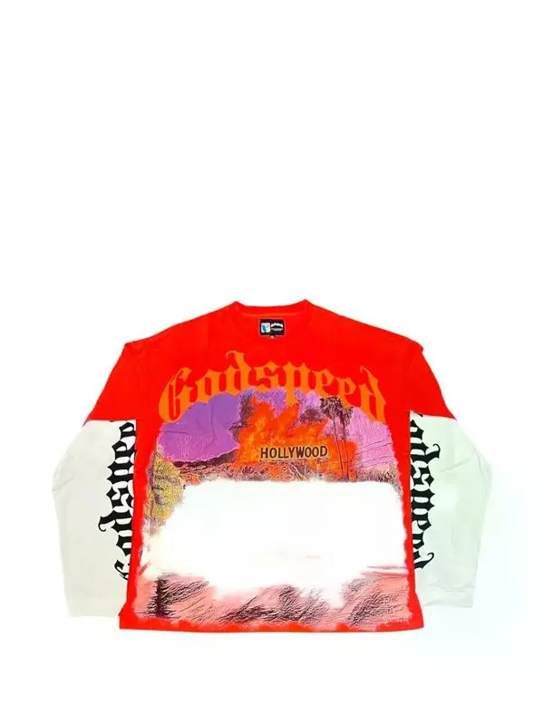 GODSPEED Los Scandalous Layered-effect T-shirt - Orange