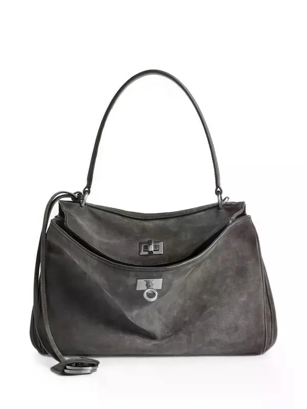 Balenciaga Turn-lock-fastening Shoulder Bag - Grey