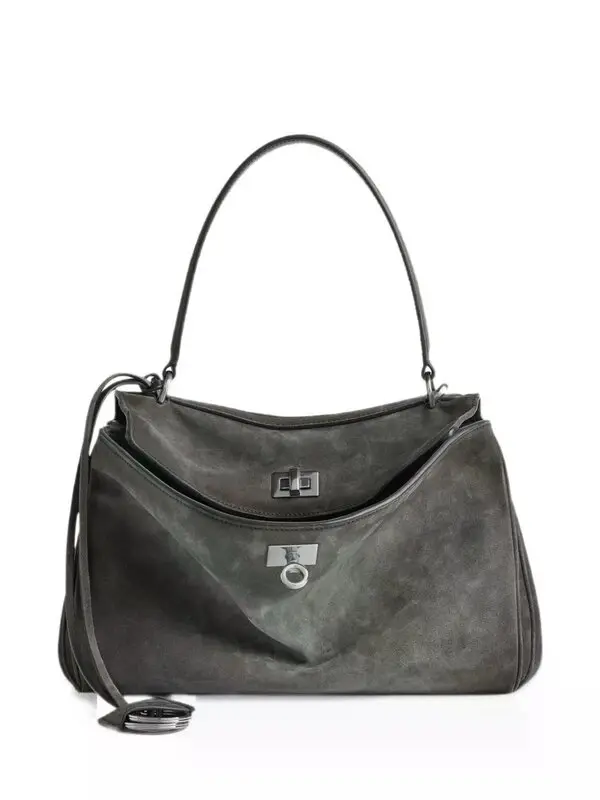 Balenciaga Turn-lock-fastening Shoulder Bag - Grey
