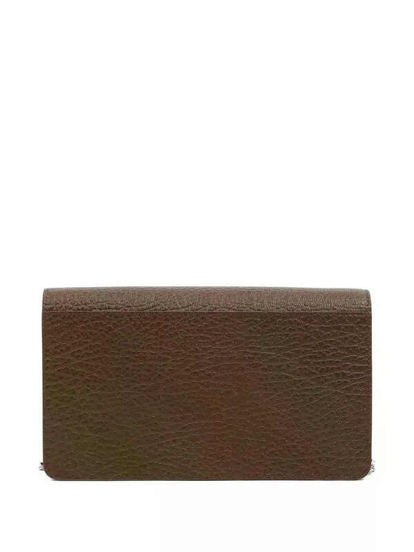 MAISON MARGIELA Leather Wallet With Chain Strap - Brown