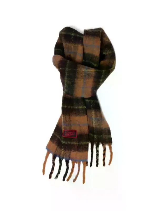 DAMSON MADDER Fluffy Check Scarf