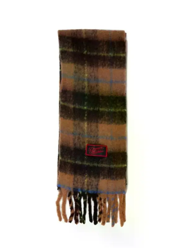 DAMSON MADDER Fluffy Check Scarf
