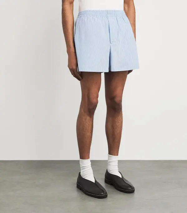 AMI Paris Cotton Stripe Shorts