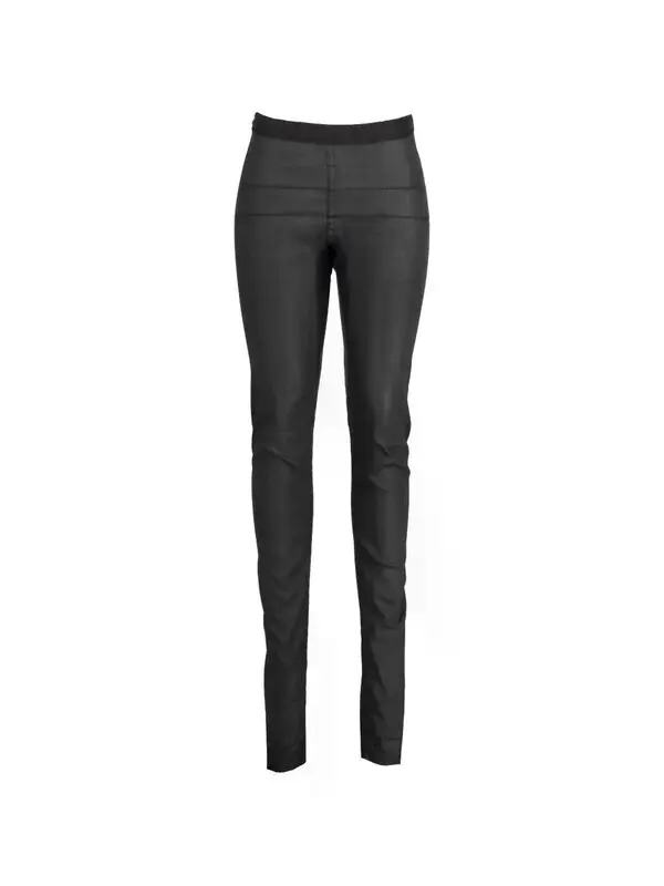 Rick Owens Plinth Runway Leather Leggings - Black