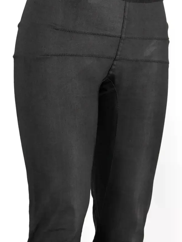 Rick Owens Plinth Runway Leather Leggings - Black