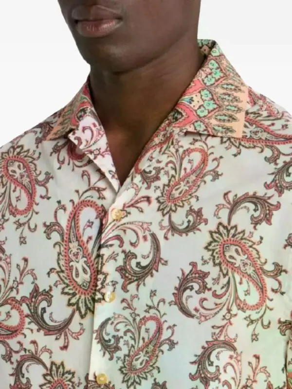 Etro Paisley Floral Shirt - Neutrals