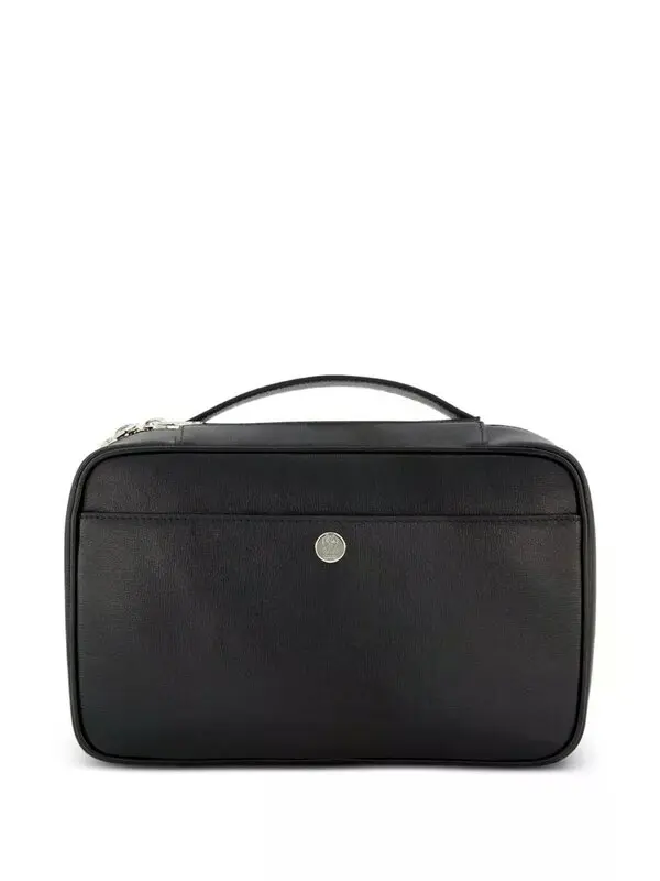 Brunello Cucinelli Grain Leather Beauty Case - Black