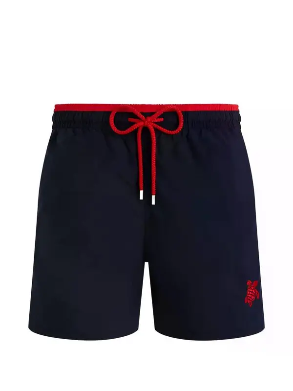 Vilebrequin Drawstring Elasticated-waistband Swim Shorts - Blue