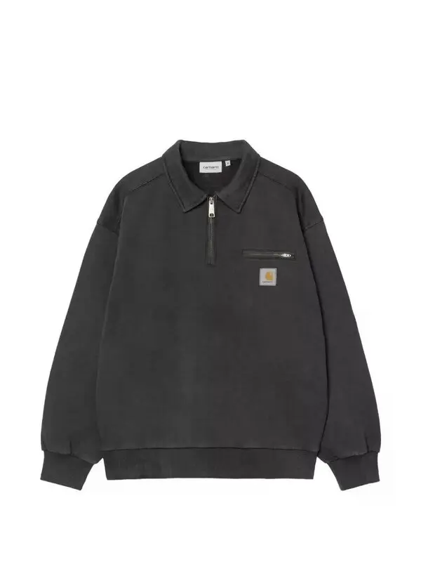 Carhartt Work In Progress Half Zip Sweatshirt - Grey