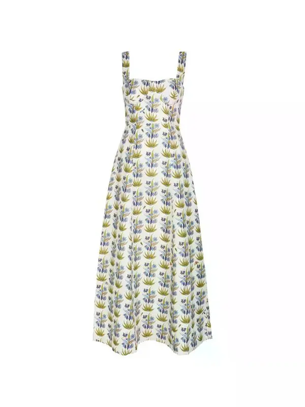 EMPORIO SIRENUSE Floral Midi Dress - White