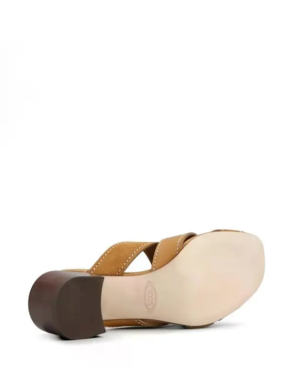 TOD'S Cross-strap Sandals - Brown