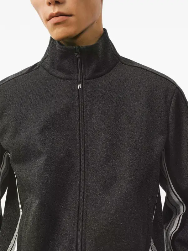 CROQUIS Striped Zip-up Sweatshirt