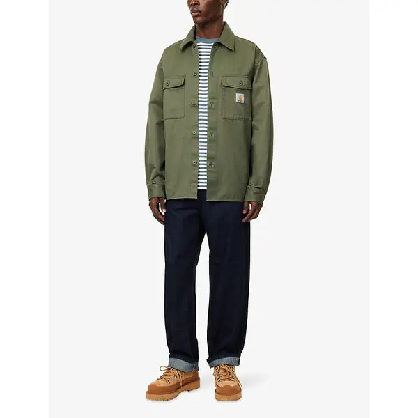 Carhartt Work In Progress Kelly Oversized Cotton Shirt Jacket - Leaf