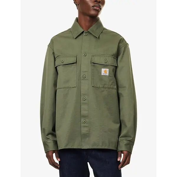 Carhartt Work In Progress Kelly Oversized Cotton Shirt Jacket - Leaf