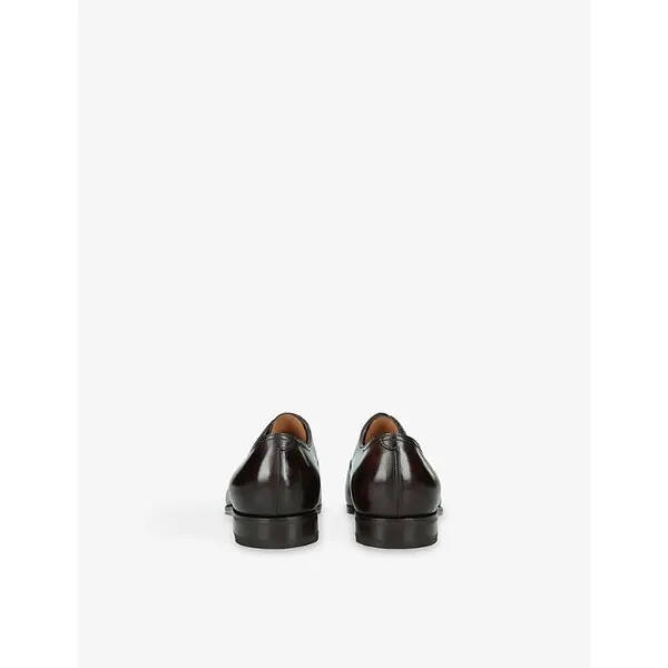 John Lobb City Ii Leather Oxford Shoes - Dark Brown