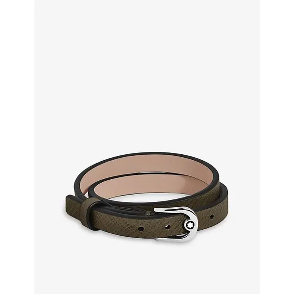 Montblanc Horseshoe-buckle Leather Bracelet - One-color
