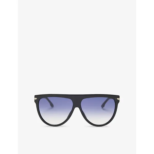 Victoria Beckham Oversized Oval Sunglasses - Black