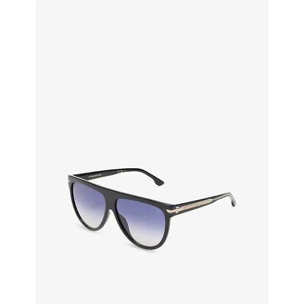Victoria Beckham Oversized Oval Sunglasses - Black