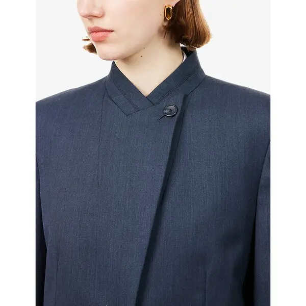 TWP Single-breasted Button-up Wool-blend Blazer