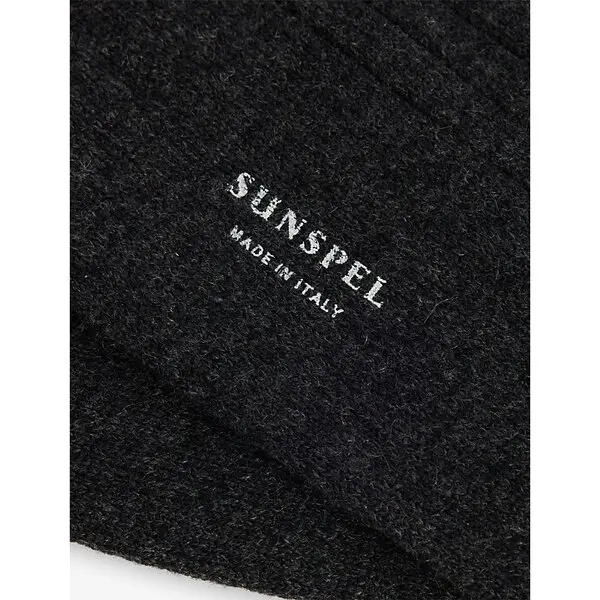 Sunspel Ribbed Cashmere Crew Socks