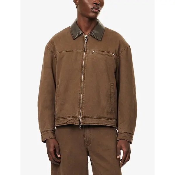 THE COUTURE CLUB Washed Padded Cotton-twill Jacket