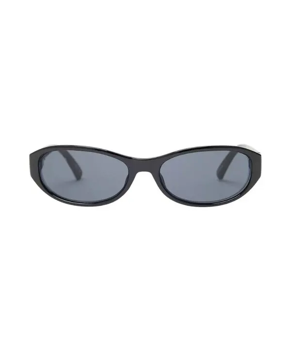 Le Specs Dont Cha Ecozen Oval Sunglasses - Black