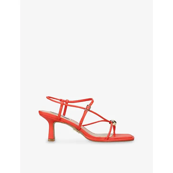 Steve Madden Jackpots Faux-leather Heeled Sandals - Red