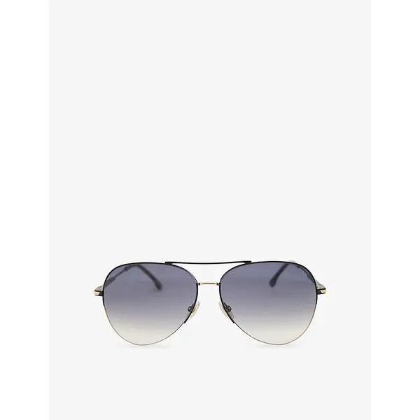 Victoria Beckham Pilot Metal Sunglasses - Black