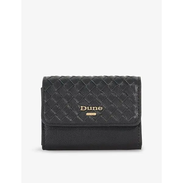 DUNE Kelsey Branded Faux-leather Purse - Black Plain Synthetic