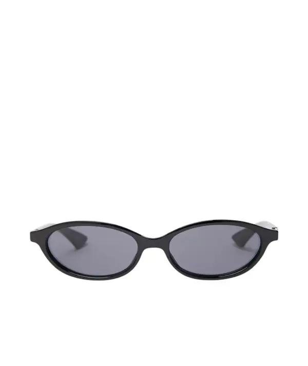Le Specs Duskfall Oval Ecozen Sunglasses - Black