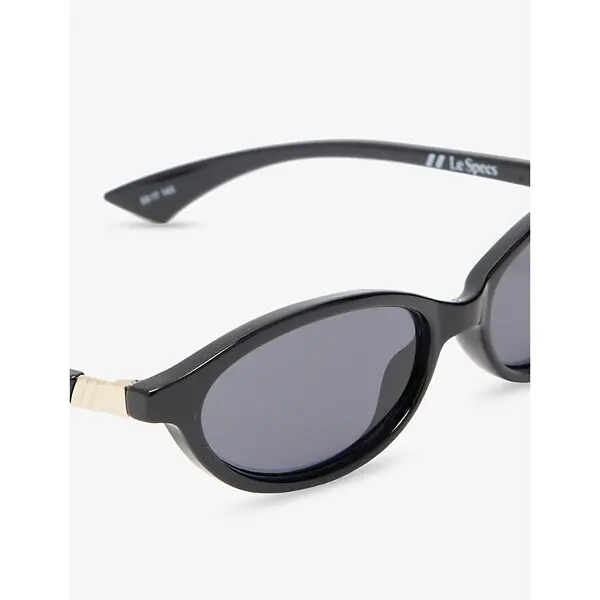 Le Specs Duskfall Oval Ecozen Sunglasses - Black