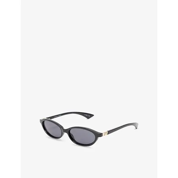 Le Specs Duskfall Oval Ecozen Sunglasses - Black