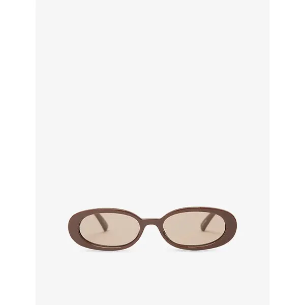 Le Specs Outta Love Oval Ecozen Sunglasses - Cocoa