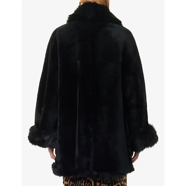 Nour Hammour Sima Short Shearling Coat