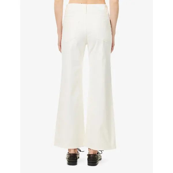 Paige Ari Waistband-tie Stretch-denim Jeans - Quartz Sand