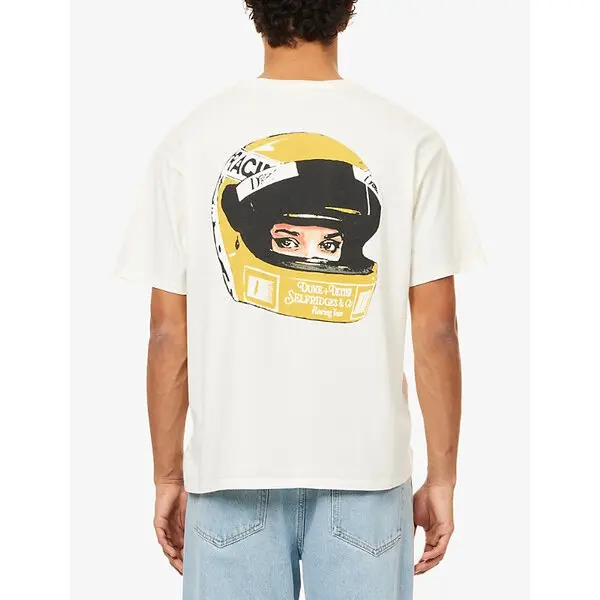 DUKE + DEXTER Helmet Logo-print Cotton T-shirt