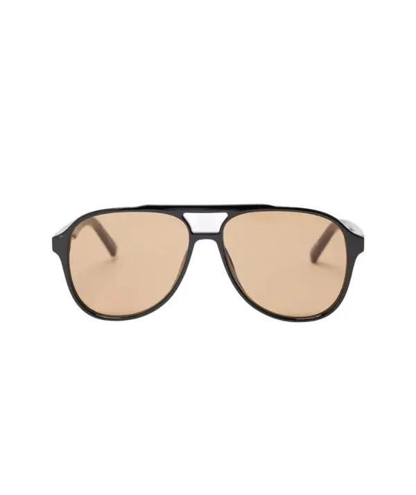 Le Specs Tragic Magic Aviator Ecozen Sunglasses - Black