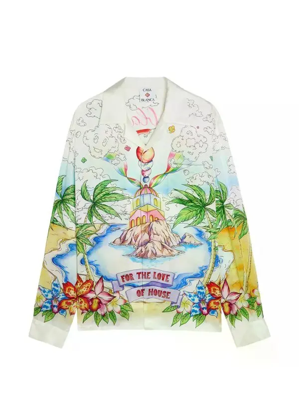 Casablanca Long-sleeve Graphic Shirt