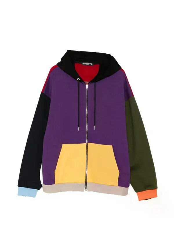 MASTERMIND WORLD Color-block Zip Hoodie