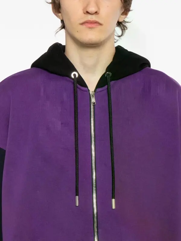 MASTERMIND WORLD Color-block Zip Hoodie