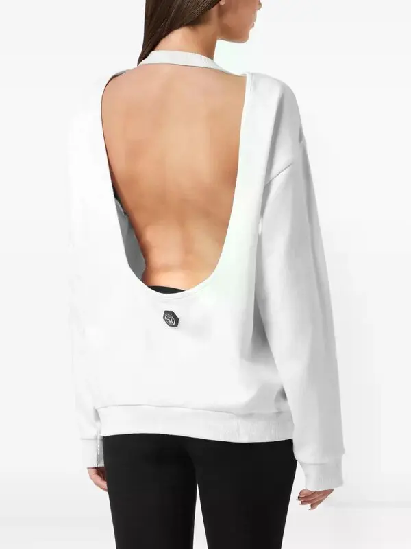 Philipp Plein Open Back Eagle Sweatshirt