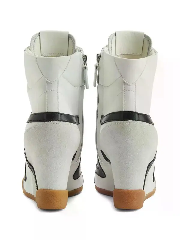GIUSEPPE ZANOTTI Top Wedge Lace-up Sneakers - Grey