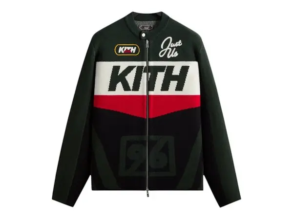 Kith Knit Moto Full Zip Jacket - Stadium