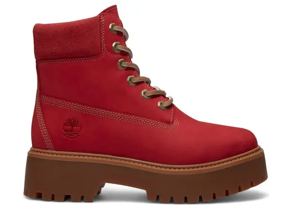 Timberland Stone Street 6 Waterproof Platform Boot - Red