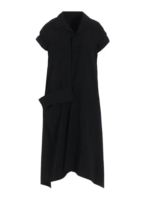Yohji Yamamoto R Draped Shirt Dress