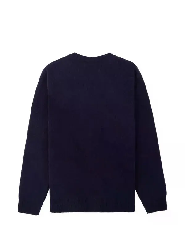 SPORTY & RICH Logo Knitwear - Blue