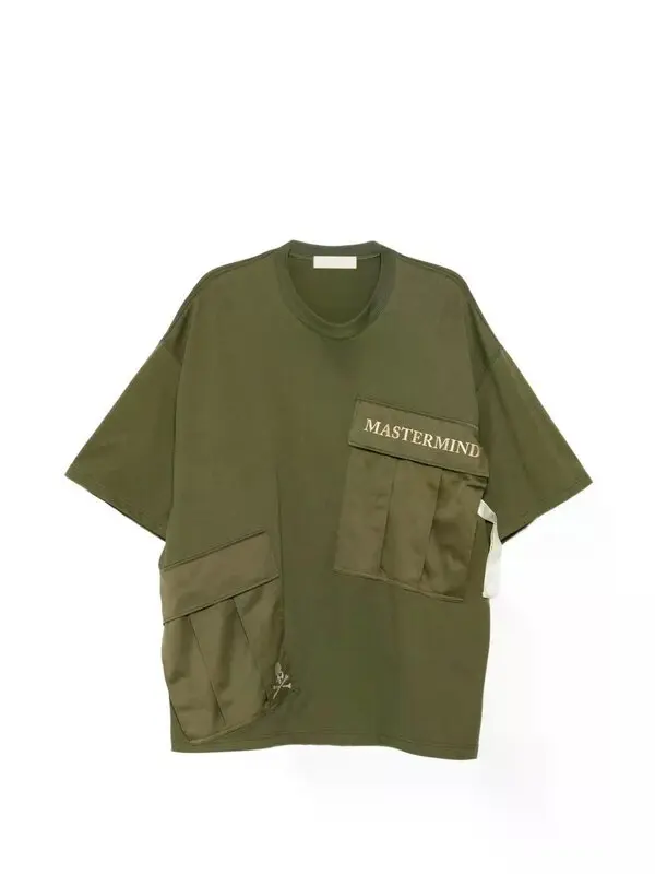 MASTERMIND WORLD Logo-embroidered T-shirt - Green