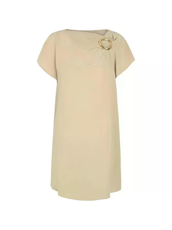 JOSEPH Ring-detail Mini Dress - Neutrals