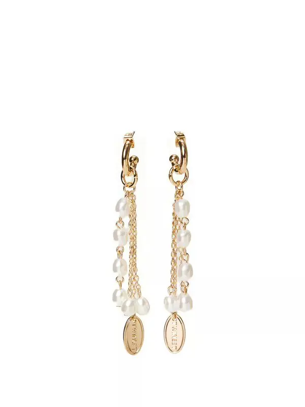 TWINSET Chain Pearl Earrings - Gold