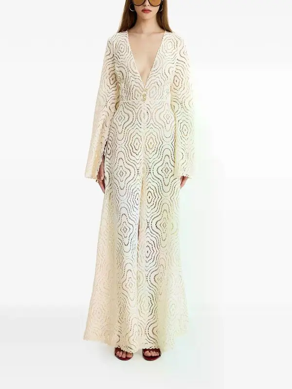 MOOS STUDIO Temptation V-neck Maxi Dress
